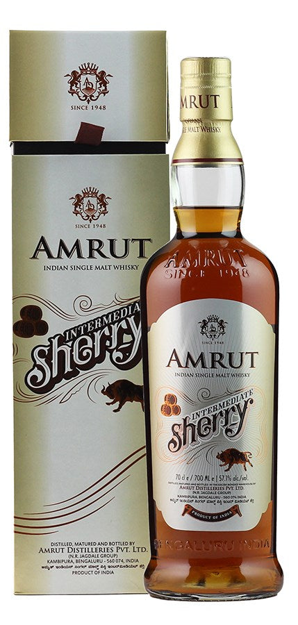 Amrut Intermediate Sherry Malt 57.1% 700ml – Regional Wines